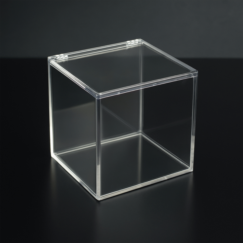 ACRYLIC SQUARE BOX-6CM